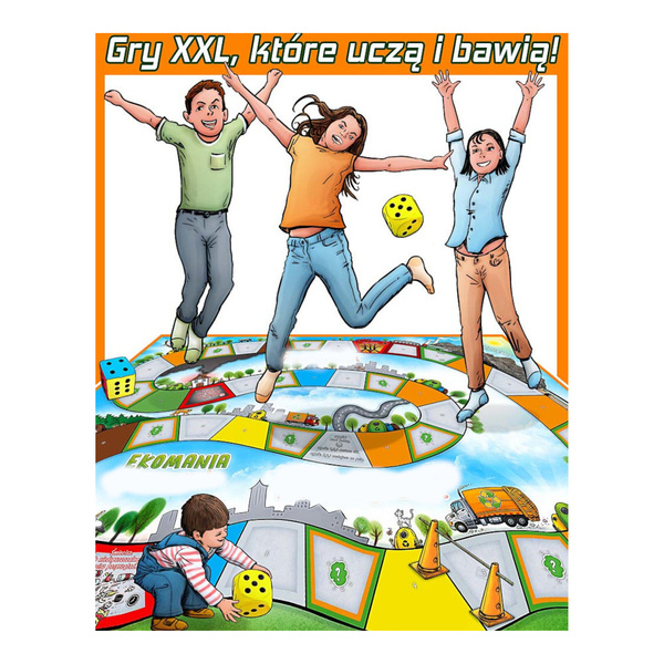 Gra XXL Ekomania - Segregacja Śmieci 4,2x3m 4,2x3m - Dobra Cena - Sklep Edumax