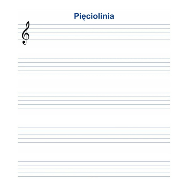 Nakładka magnetyczna 80x96 cm - Pięciolinia | Sklep internetowy Edumax